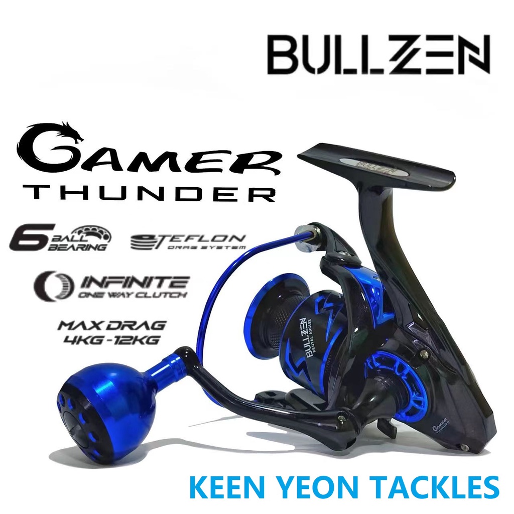 BULLZEN GAMER THUNDER SPINNING REEL | Shopee Malaysia