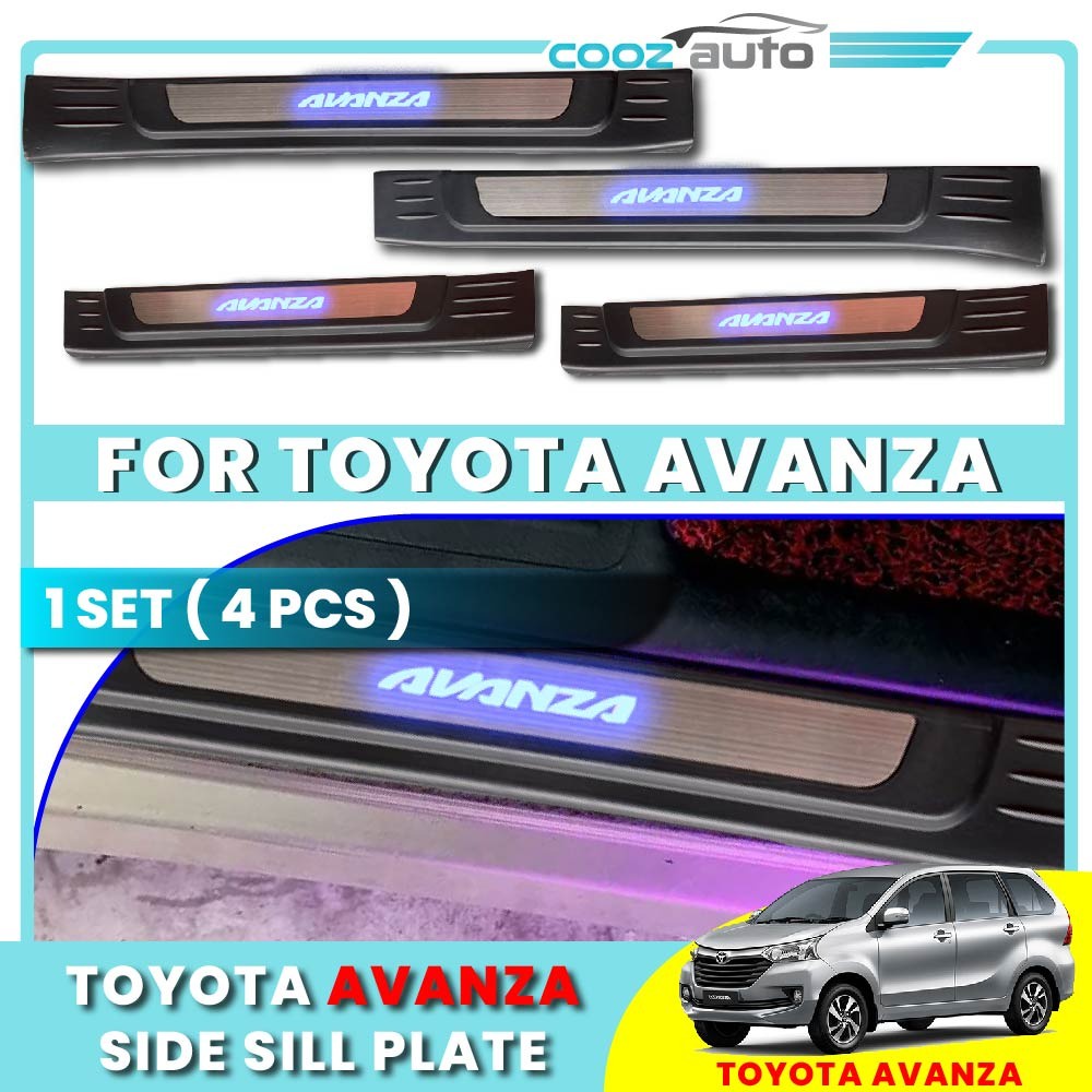 Toyota Avanza 2012 - 2018 LED Door Side Sill Step Plates | Shopee Malaysia