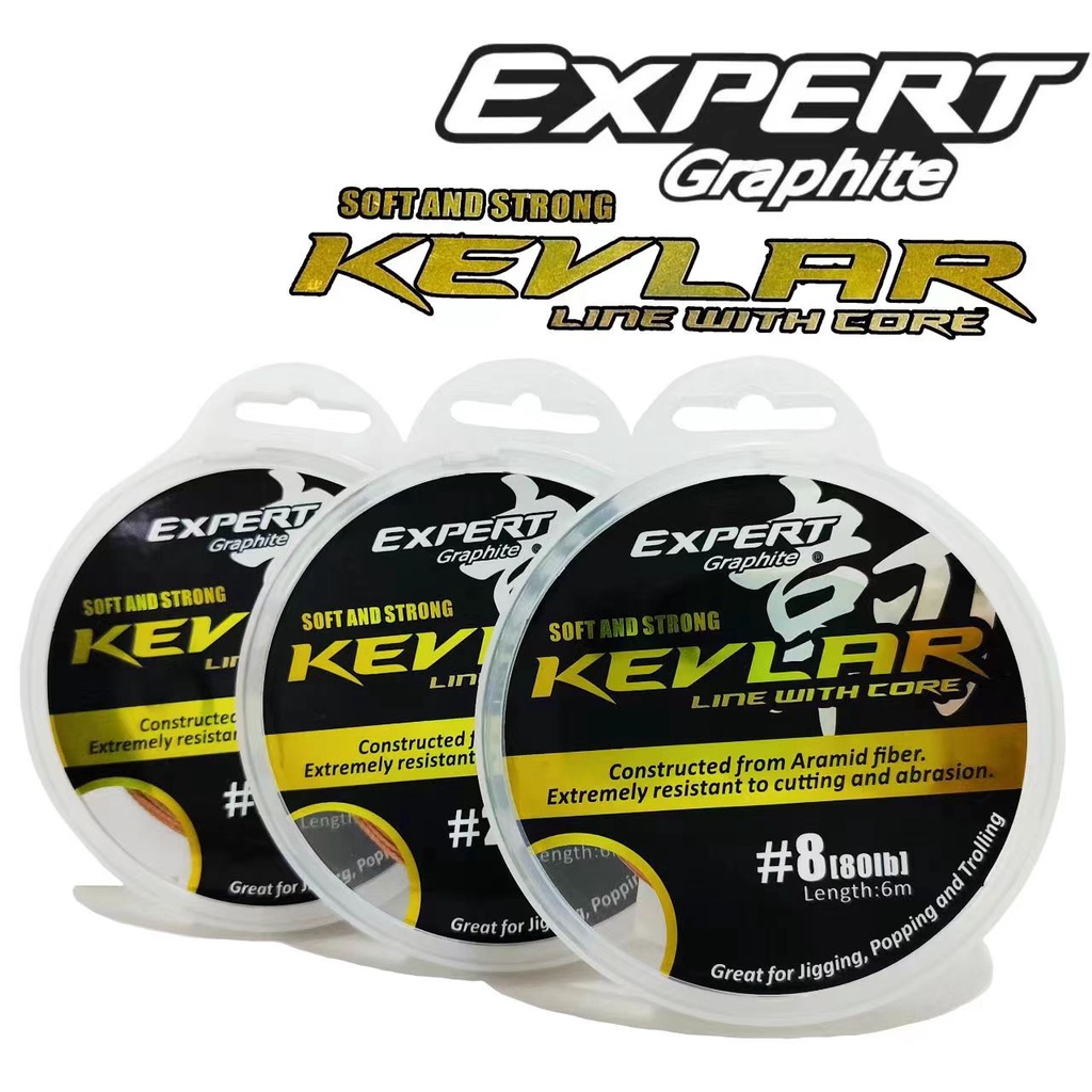 EXPERT GRAPHITE KEVLAR LINE WITH CORE | Shopee Malaysia