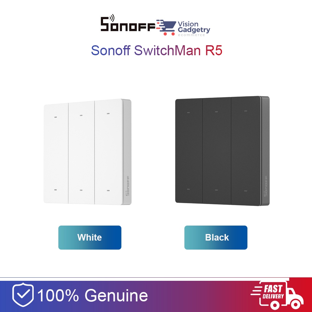 Sonoff SwitchMan R5 Smart Home Wall Switch Plug Wifi Scene Controller ...