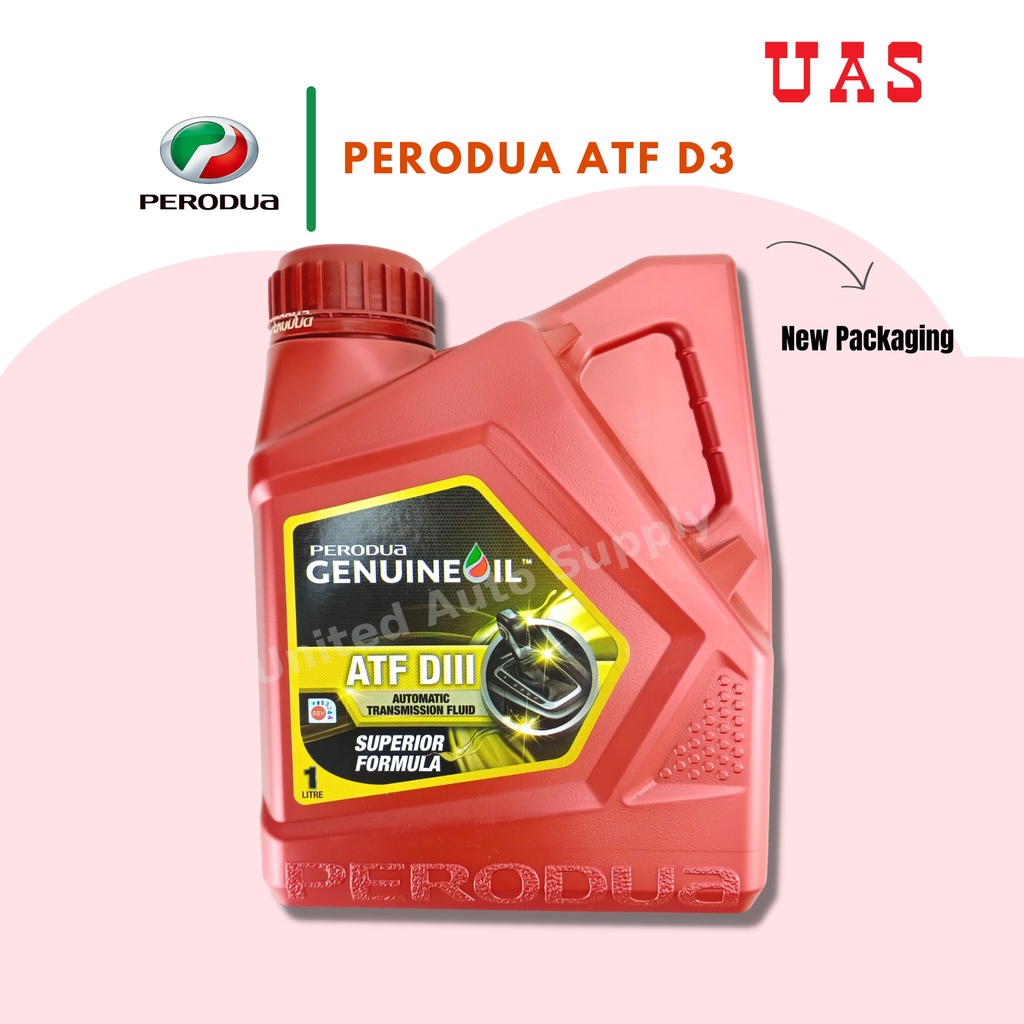 PERODUA Automatic Transmission Fluid D-III (ATF D3) 1 Litre | Shopee ...