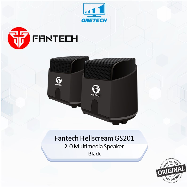 Fantech Hellscream GS201 2.0 Multimedia Speaker - Black / White ( Multimedia / Portable / Bass ...