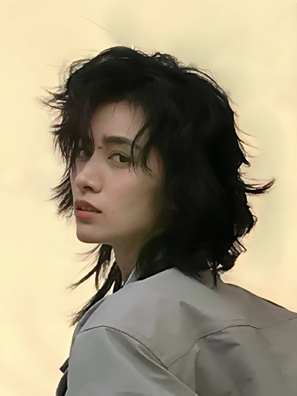 Wolf Tail Hair Samurai Head Short Straight Wig Japanese Mullet Head ...