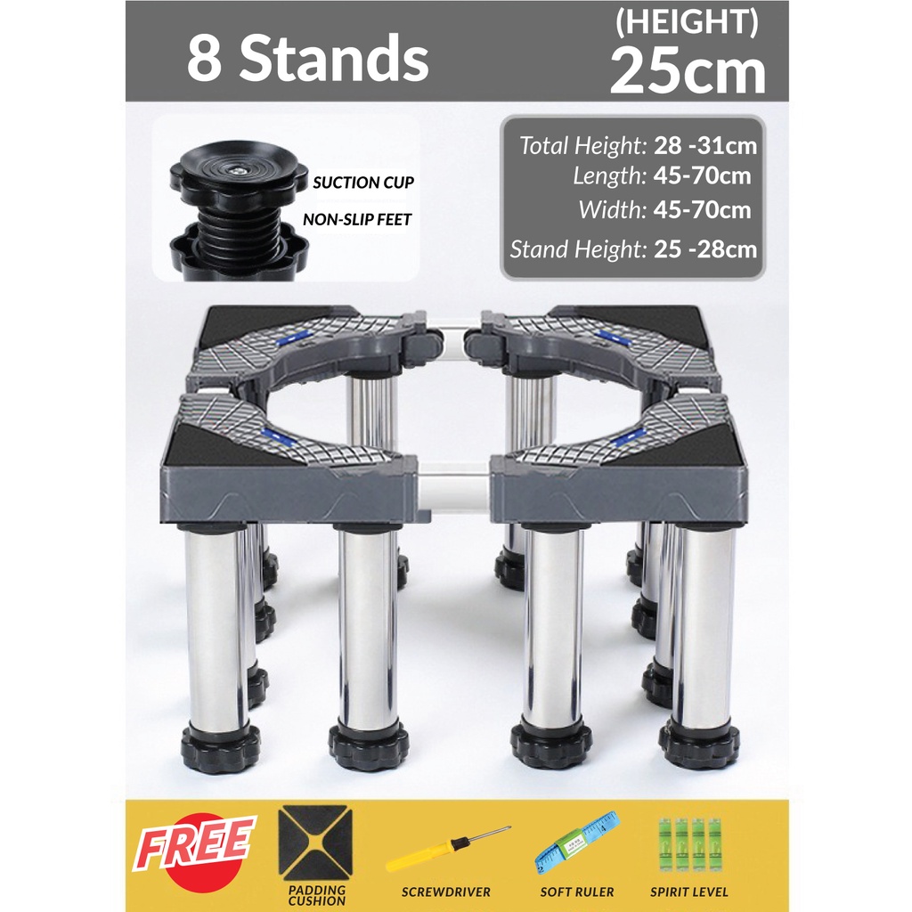 Stainless Steel Washing Machine Wheel Base Stand Bracket Rack ...