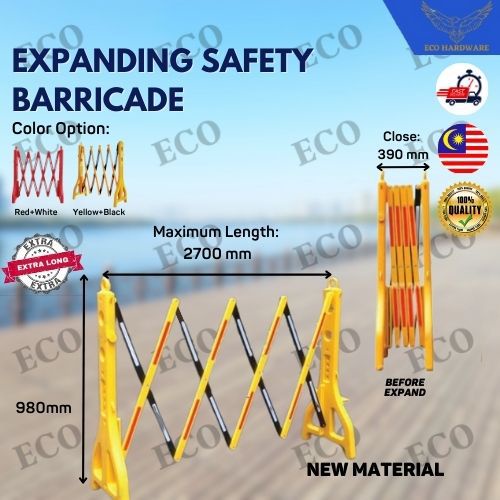 2.7 Meter Extendable Safety Barricade Barrier Gate New Material ...