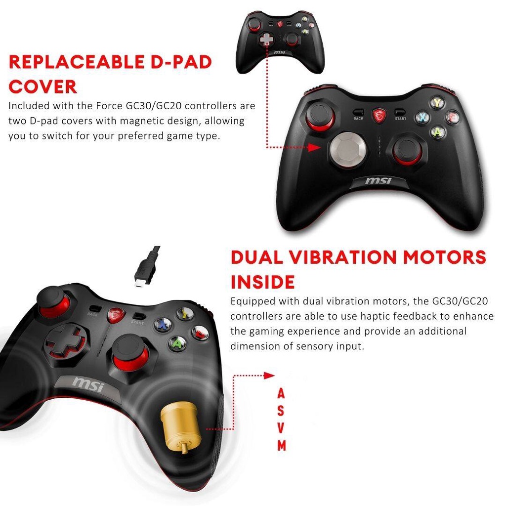MSI FORCE GC30 Gaming Controller | Shopee Malaysia