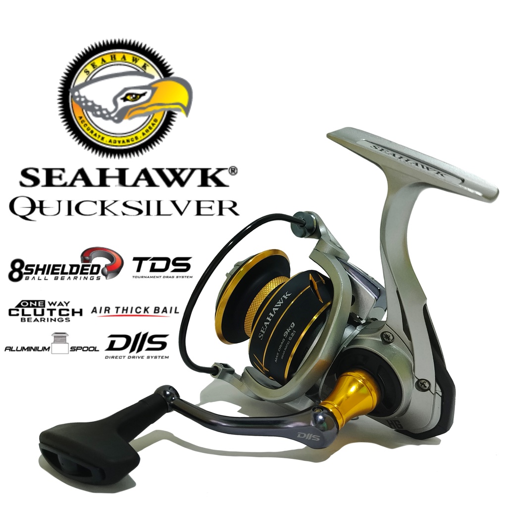 SEAHAWK QUICKSILVER SPINNING REEL | Shopee Malaysia