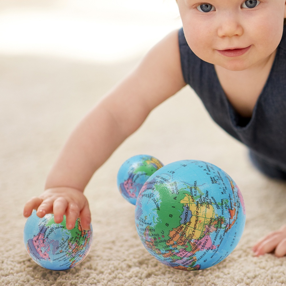 Adult Kids Novelty Handheld Decompression Toys / Funny Mini Earth Foam ...