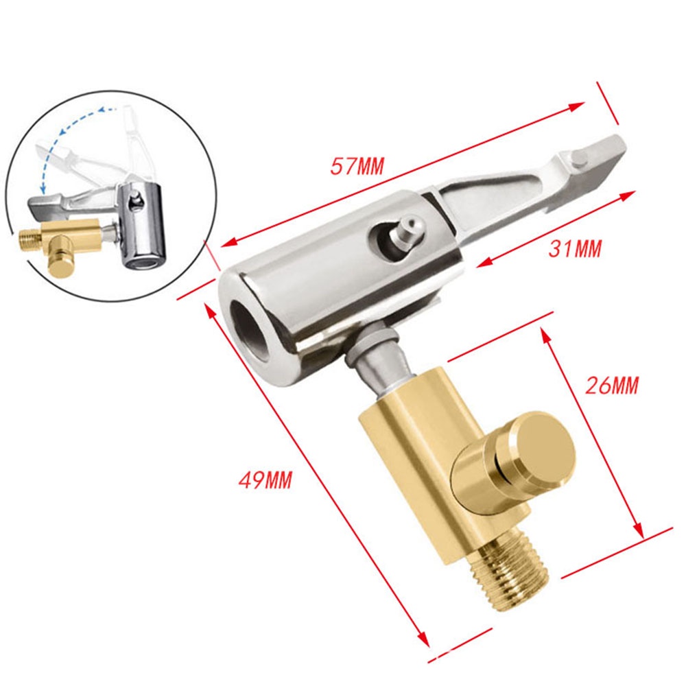 Tire Nozzle For Car Tip Tyre Valve Tire Inflation Valve Connector Clip ...
