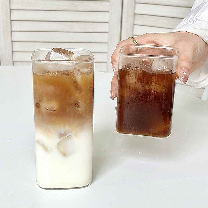 Glass Cup Heat-Resistant Milk Coffee Mug High Borosilicate Whisky ...