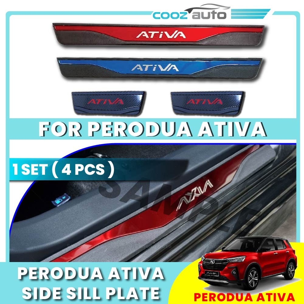 PERODUA ATIVA Colorful Door Side Sill Step Plate | Shopee Malaysia