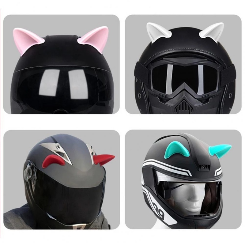 3D Cute Cartoon Cat Ear Sticker Male Female Waterproof Devil Horn ...