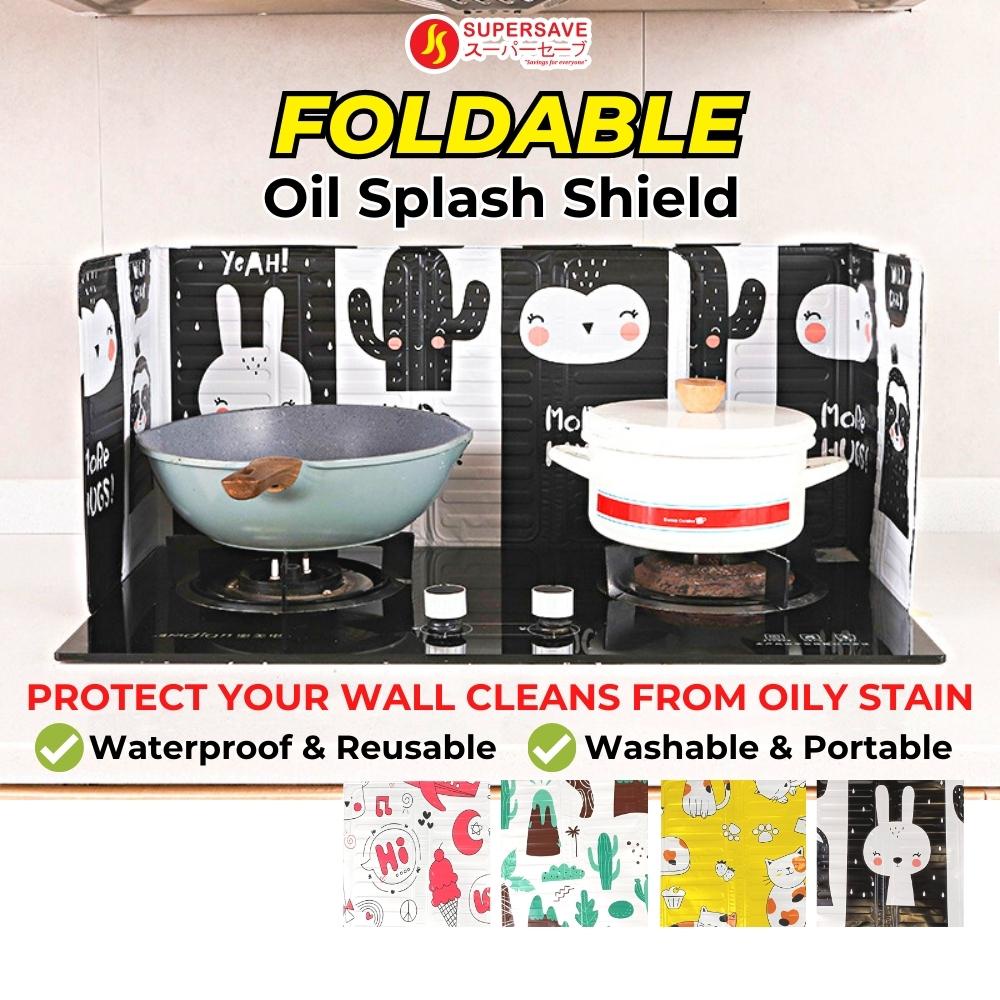 SUPERSAVE Stove Cover Foldable Oil Splash Guard Kitchen Removable ...