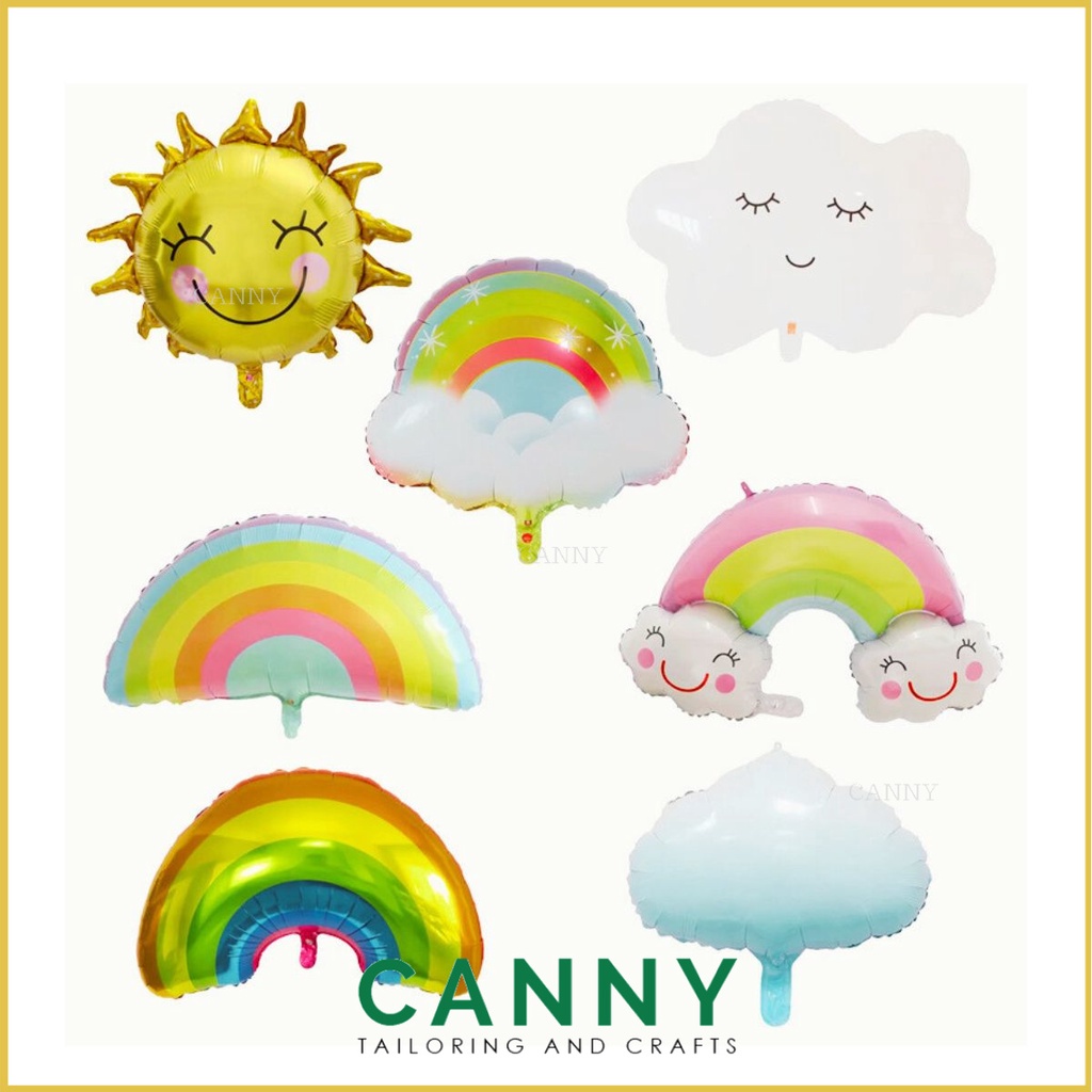 (1pcs) Baby Shower Cloud Balloon / Cloud Rainbow Weather Theme Foil ...