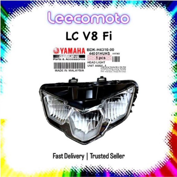 YAMAHA 135LC Fi LC135 Fi V8 LC 135 Fi FRONT HEADLAMP ASSY ORIGINAL HEADLIGHT LAMPU BESAR DEPAN ...