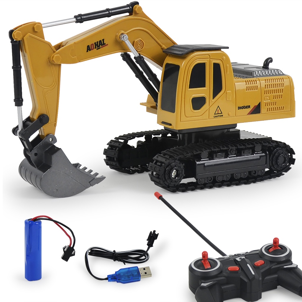 Ykwjj Bulldozer 2.4G Wireless Remote Control Car 11-way Excavator ...