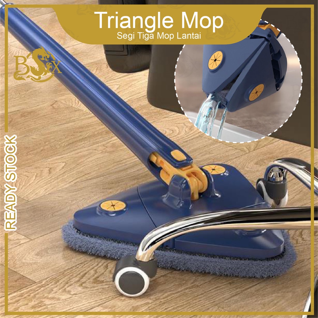 DRG Triangle Hand-Washing Self-Twisting Water Mop Imitation Hand Twist ...