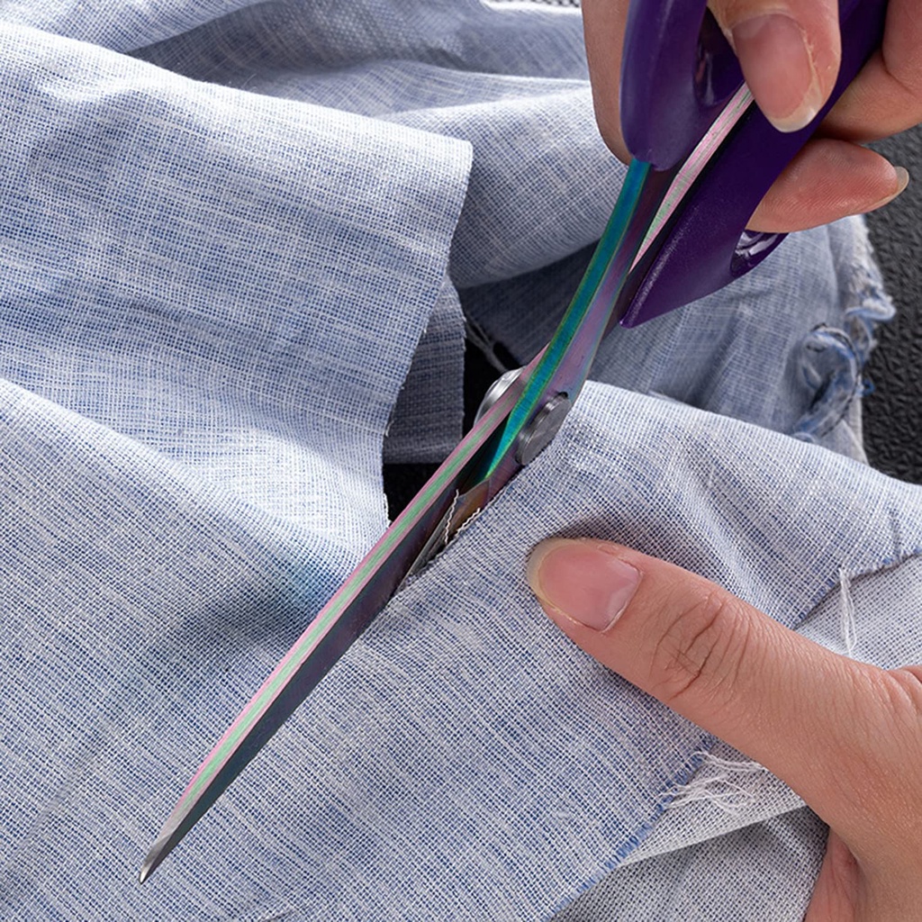 Sewing Scissors Extra Sharp Sewing Scissors Heavy Duty Titanium Coating ...