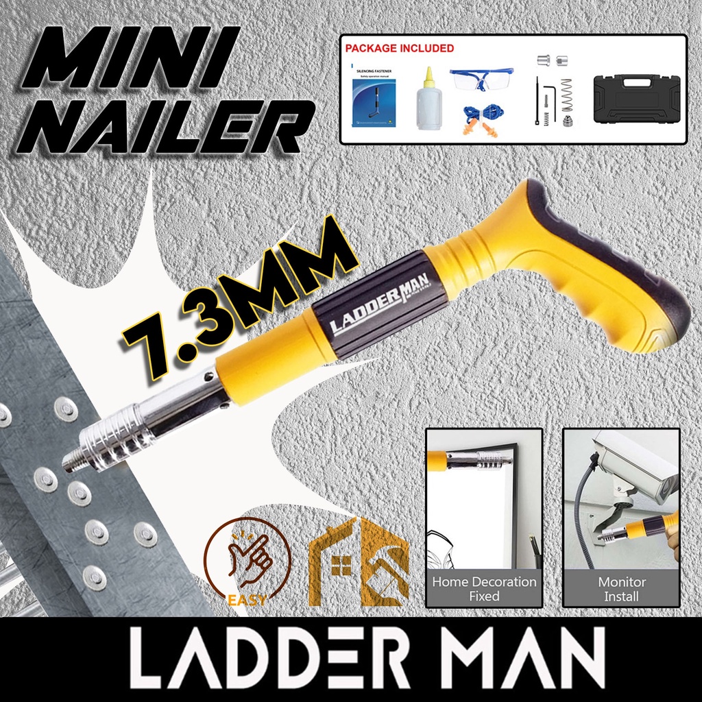 Mini Nail Gun Nail Gun Cordless Manual Steel Nail Gun Concrete Nail Gun ...