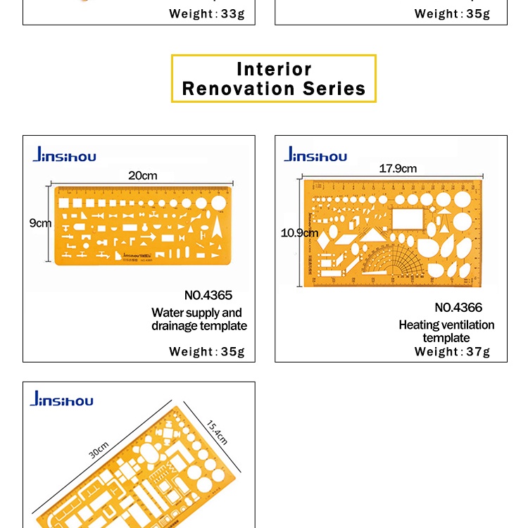 Angel Mark Architect Multi Purpose Drawing Template Set House Plan ...