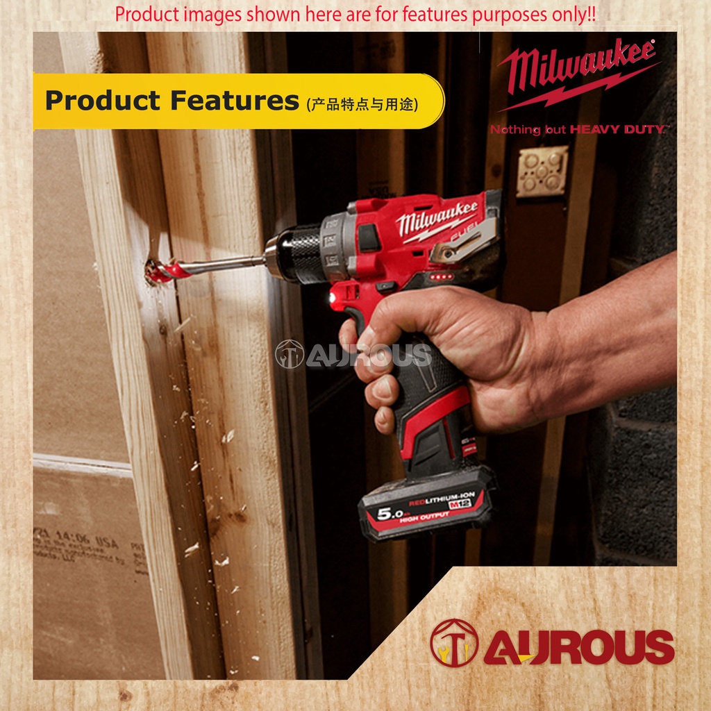 MILWAUKEE M12 HIGH OUTPUT 5.0Ah RED LITHIUM-ION BATTERY M12 HB5.0 ...