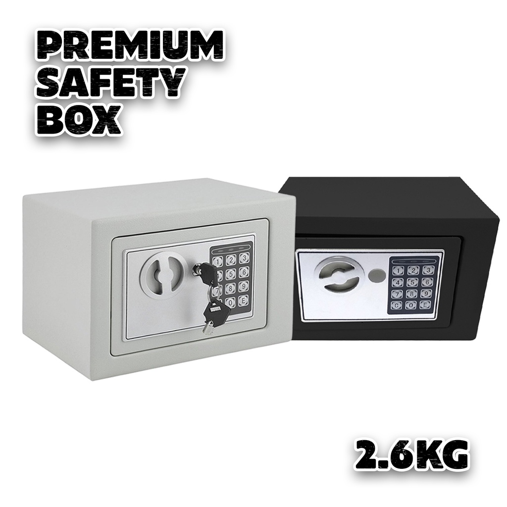 Digital Safety Box Money Metal Security Box Peti Besi Simpanan ...