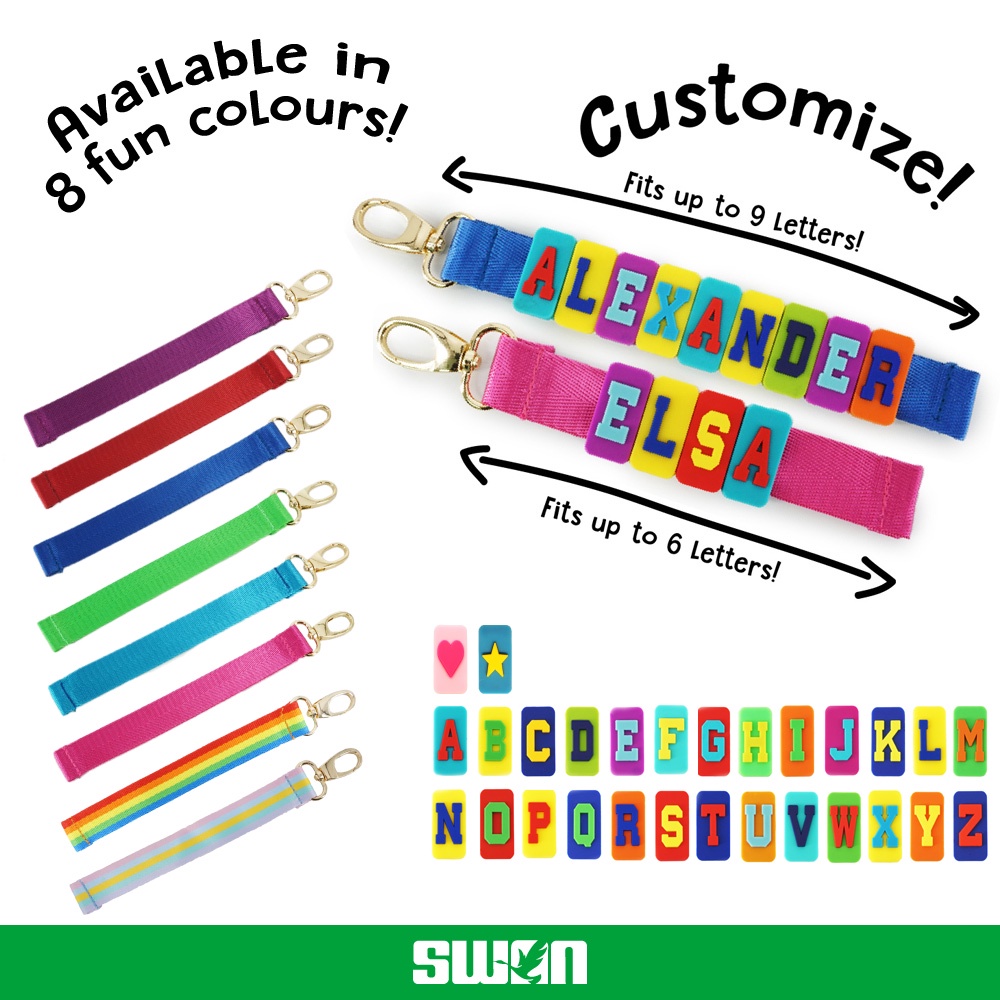 Swan Name Strap Personalized Keychain Alphabet | Shopee Malaysia