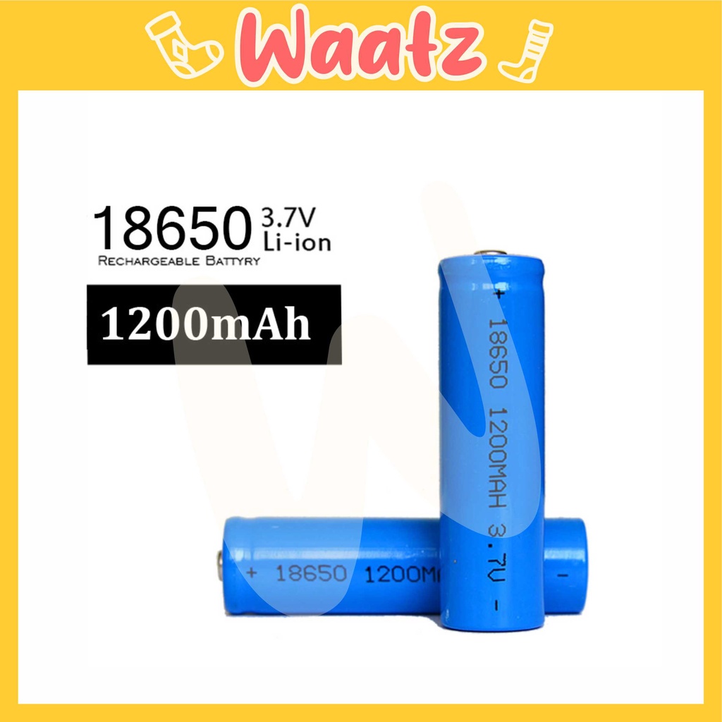 (BAT2) (1 UNIT) Rechargeable Li-Ion 18650 Lithium Battery Kepala Tajam ...