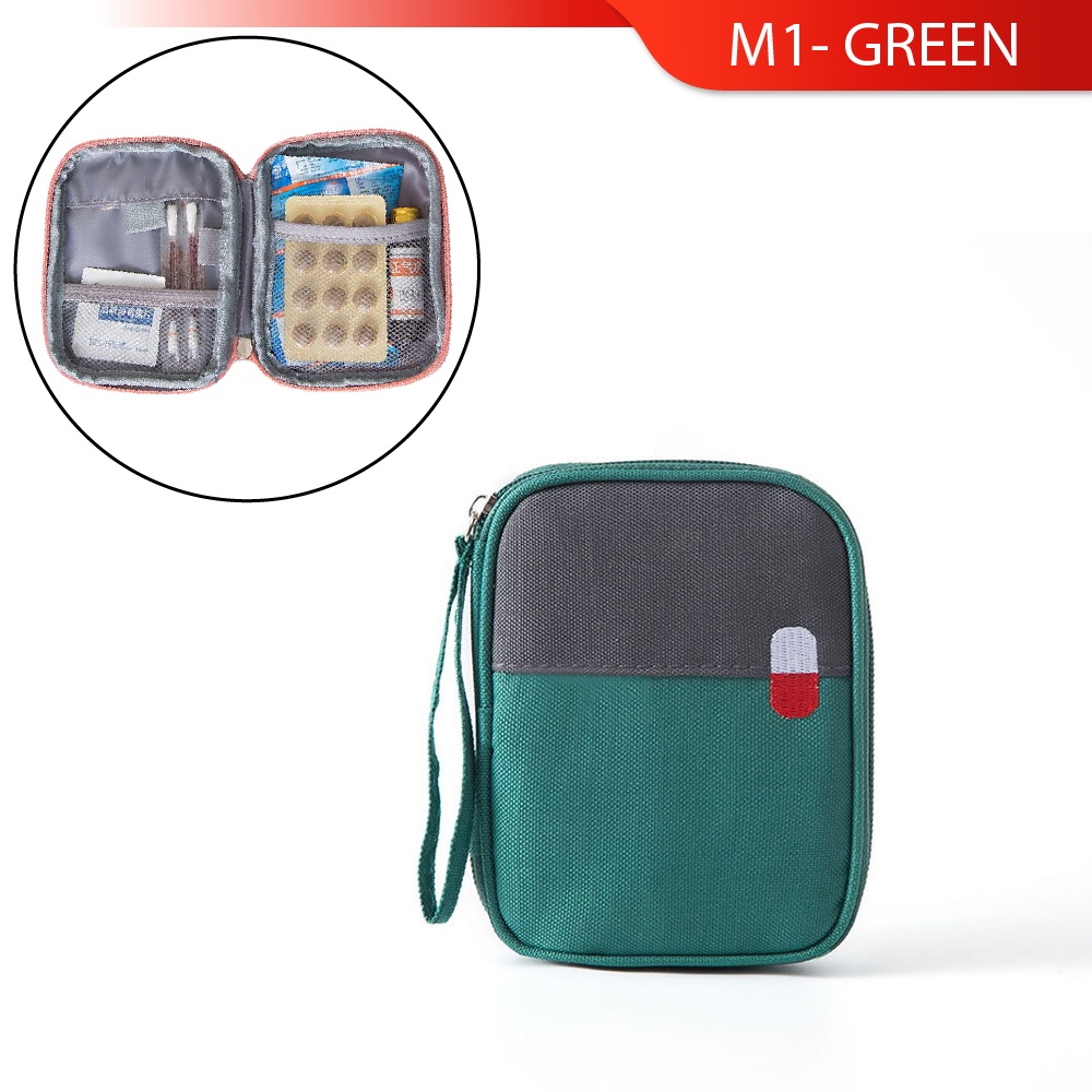 Portable Medical First Aid Kid Travel Use Storage Bag Drugs Empty Beg ...