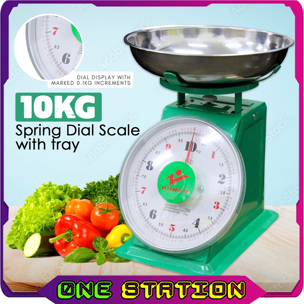 10kg Commercial Spring Weighing Scale Food Balance Scale Timbang ...