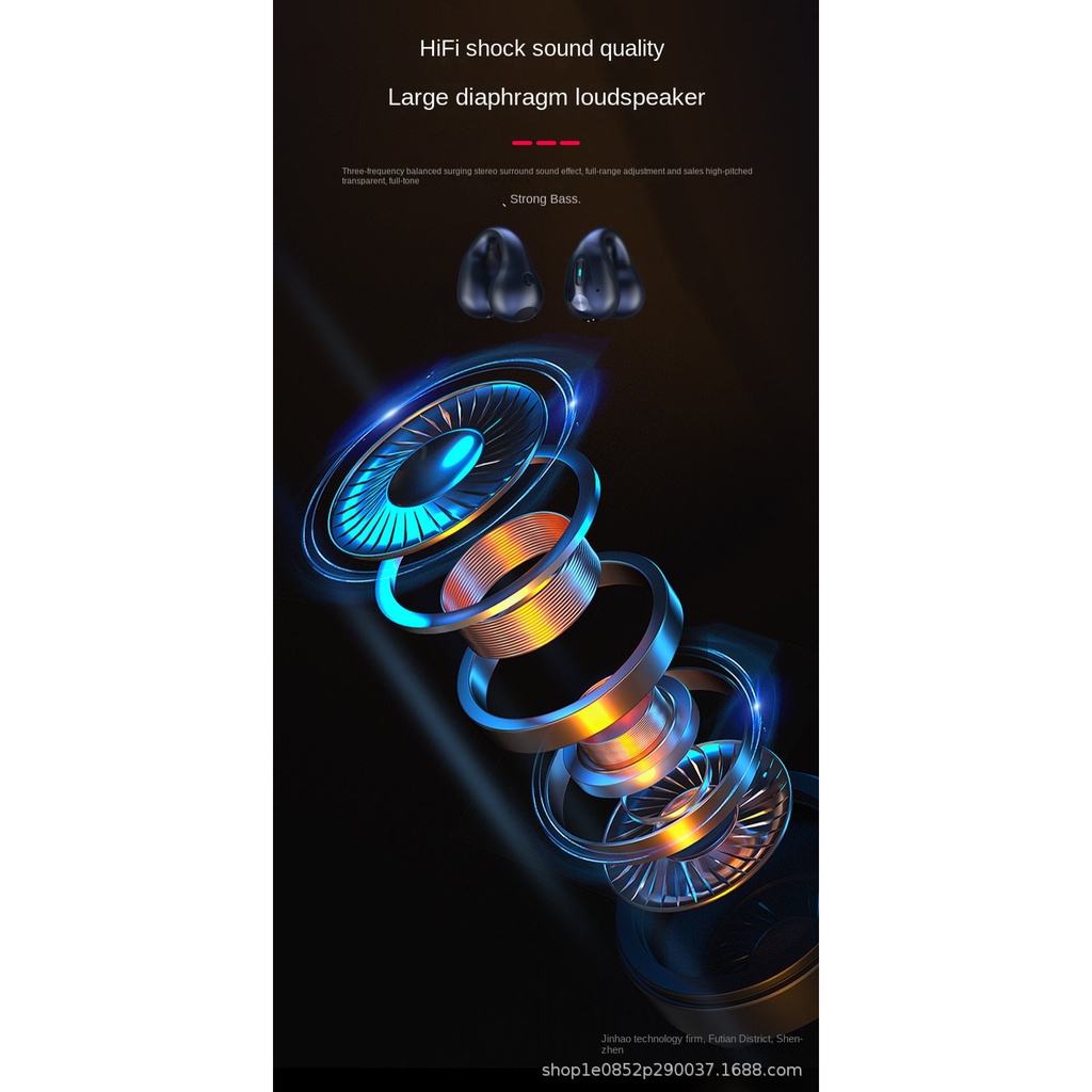 X22 Bone Conduction Bluetooth 5.3 Earphones 2023 New TWS Sports Earbuds ...