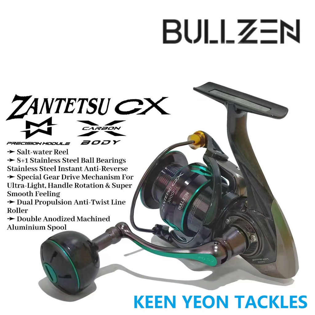 BULLZEN ZANTETSU CX FISHING REEL ( SPINNING ) | Shopee Malaysia