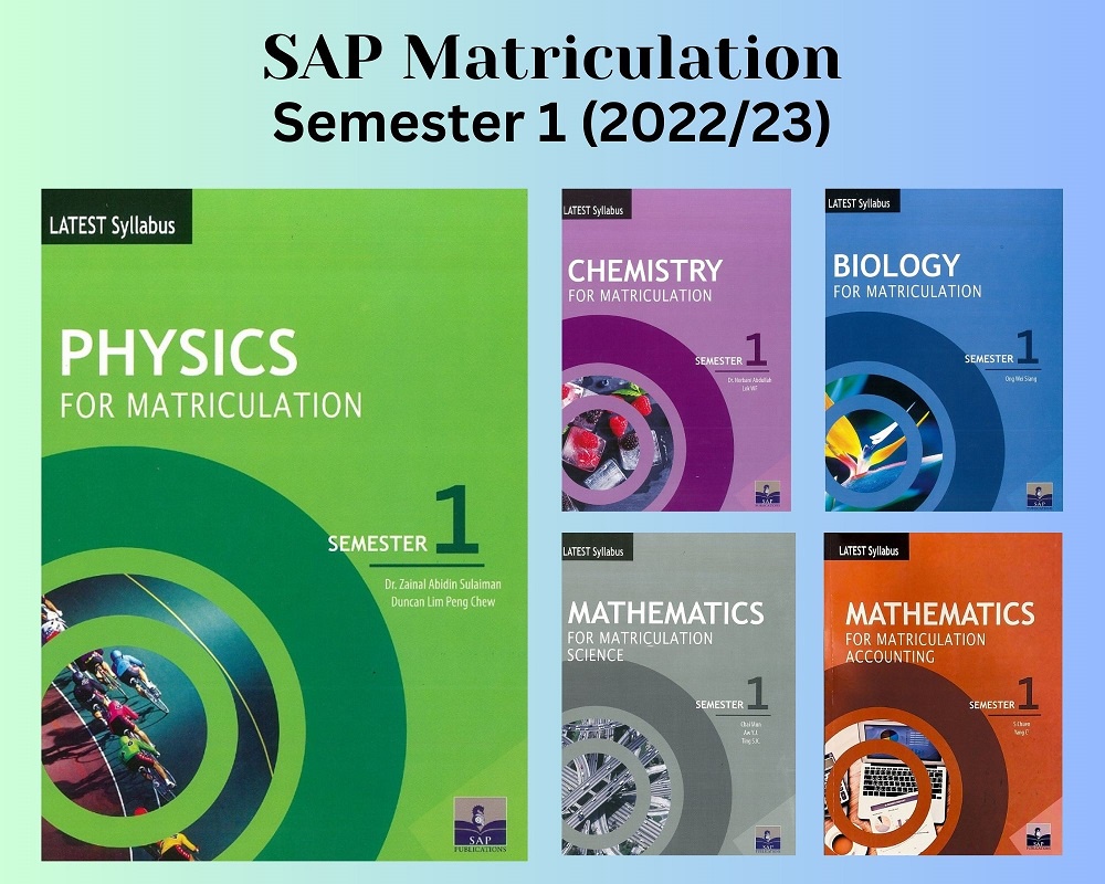 SAP - Latest Syllabus for Matriculation (Semester 1) - 2023 matrikulasi ...