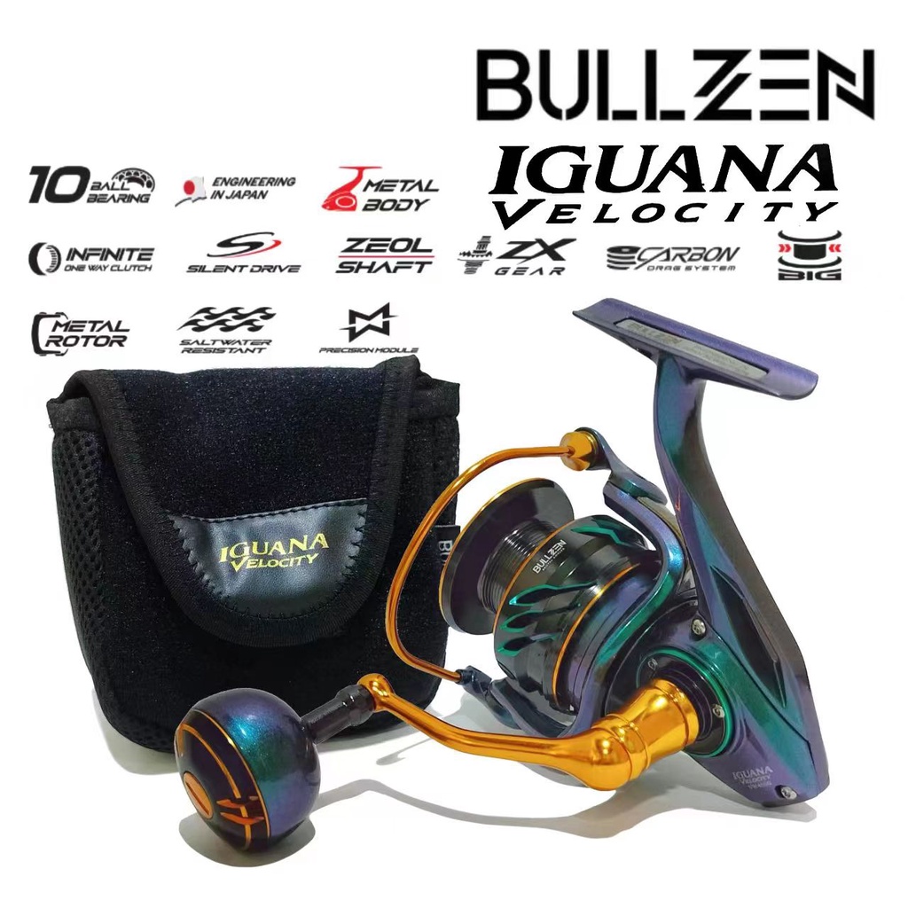 BULLZEN IGUANA VELOCITY SW SPINNING FISHING REEL | Shopee Malaysia