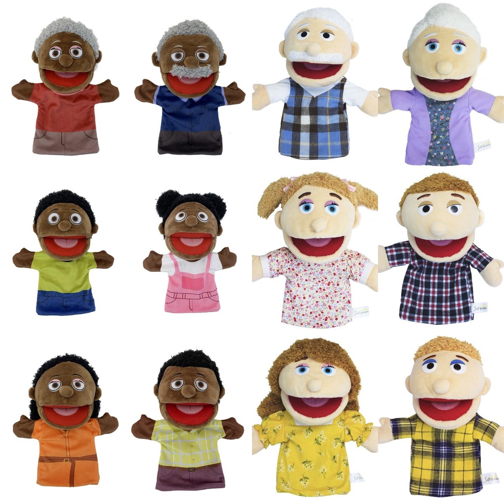 【Fast Delivery】30cm Open Mouth Africa Full Africa Family Hand Puppet ...
