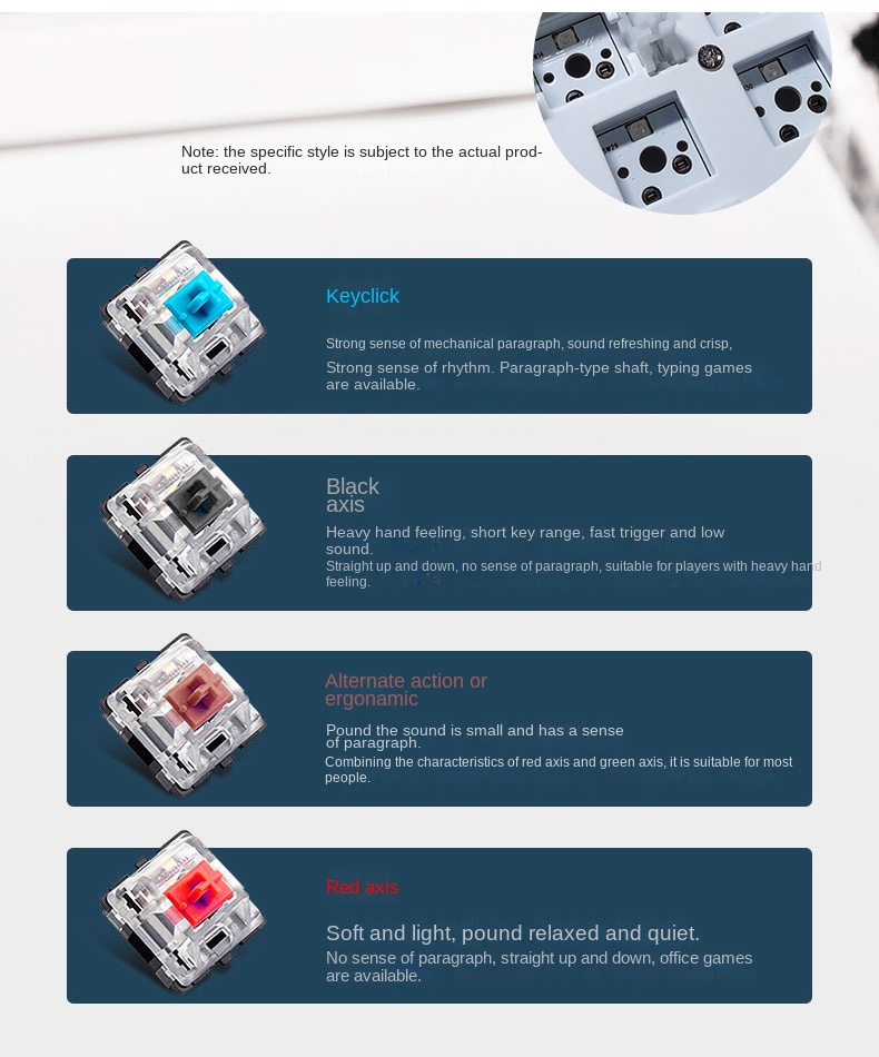 Lychee Gaming DK61 dk68 dk84 RGB Tri-mode Bluetooth Wireless Mechanical ...