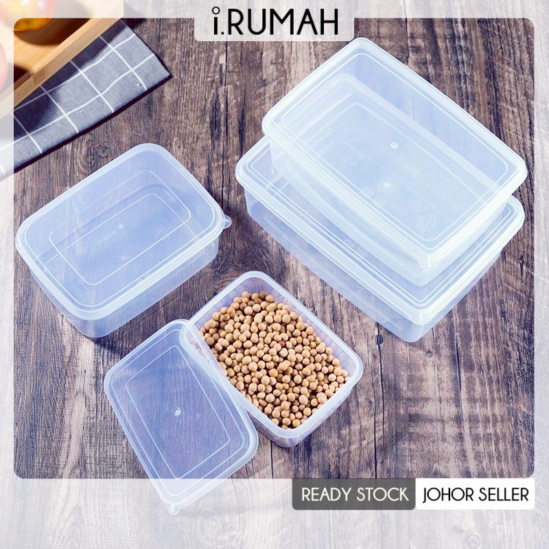 【i Rumah】 Plastic Airtight Crisper Food Container Rectangular Container
