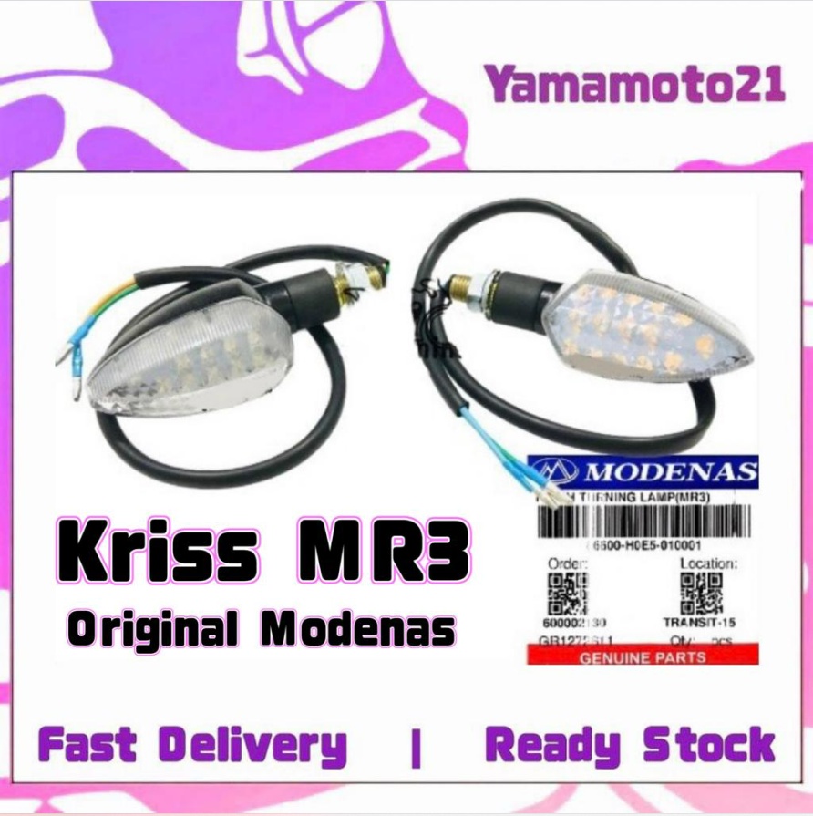 ORIGINAL KRISS MR3 KRISS110 MR3 REAR LAMPU SIGNAL BELAKANG WINKER ...