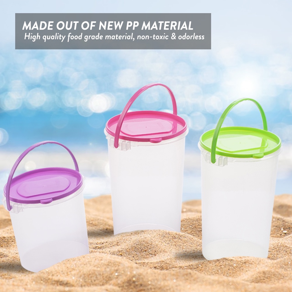 Elianware Big Capacity Round Food Container Pets Food Storage Box with ...