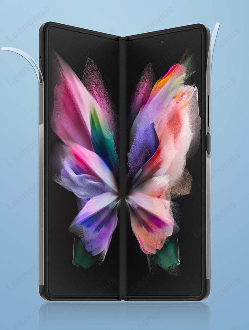 Side Skin with Dust Net for Samsung Galaxy Z Flip 4 5 Hydrogel Clear ...
