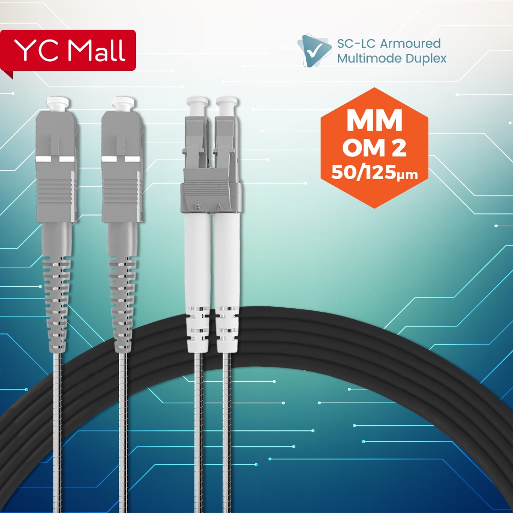 SC-LC Multimode Outdoor Duplex Armoured Anti-Rodent Fiber Optic Patch ...