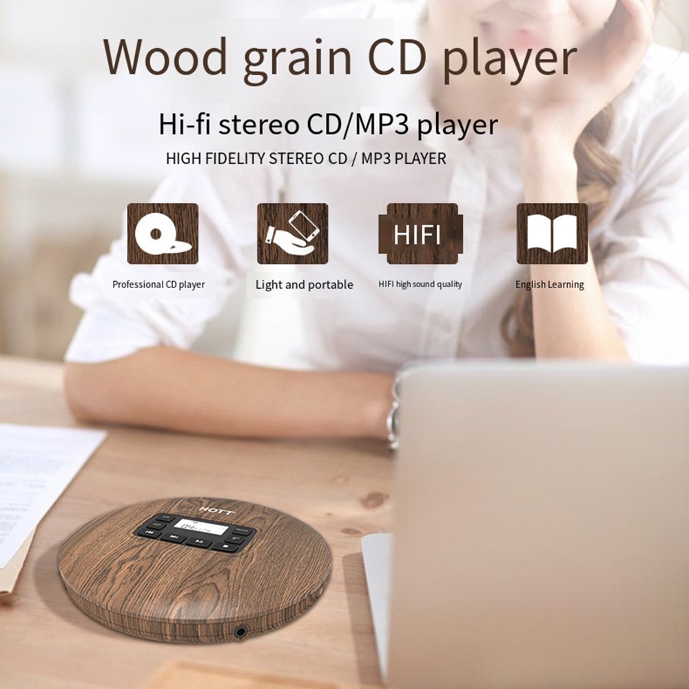 Hott CD611 Portable CD Player Lcd Display High Fidelity High Quality ...