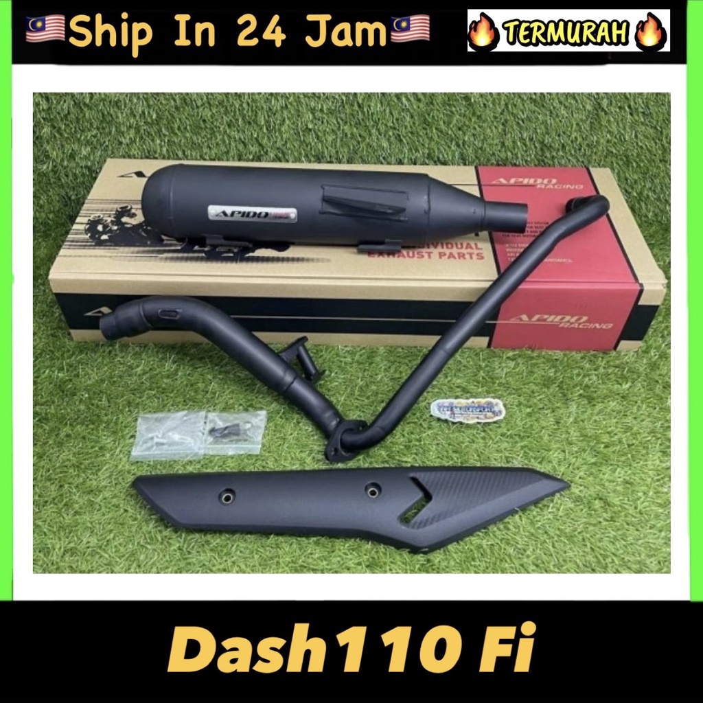 APIDO Standard Racing Exhaust 25mm For DASH 2 / DASH110 V2 FI DASH FI ...