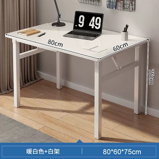 Public 80cm / 100cm Folding Table Black / White With 30mm Square Foot ...