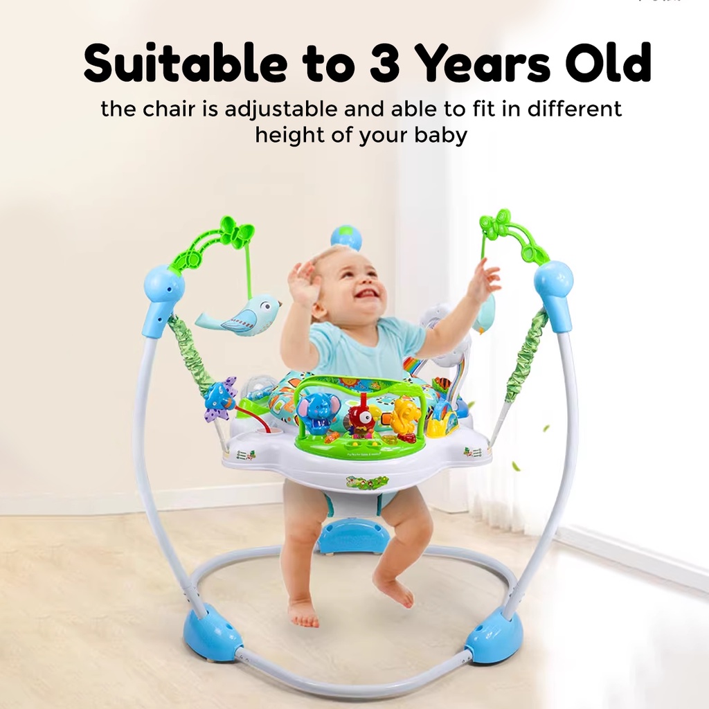 Realeos Baby Jumperoo Baby Jumper Bouncer 360 Turn Rocking Chair Walker ...