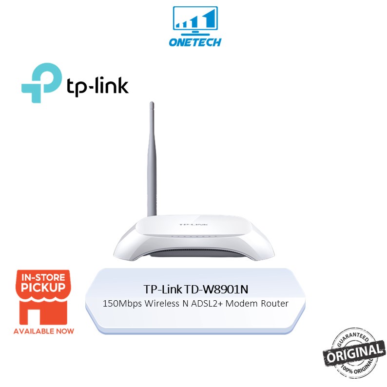 TP-Link TD-W8901N 150Mbps Wireless N ADSL2+ Modem Router ( All-in-One ...