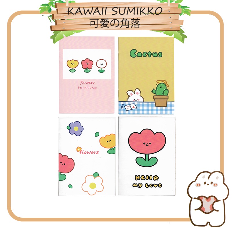 Kawaii Little Flower 小花朵 Buku Nota Comel Kecil Tulis Cartoon Cute Mini ...
