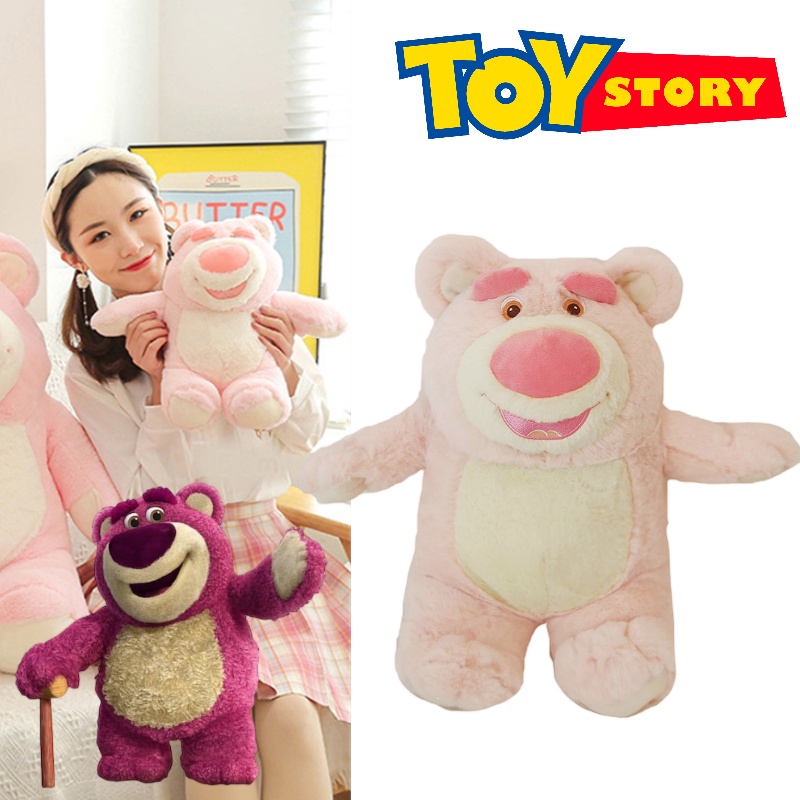 30cm Toy Story Lotso Plush Toy Pink Teddy Bear Plushie Strawberry Bear ...
