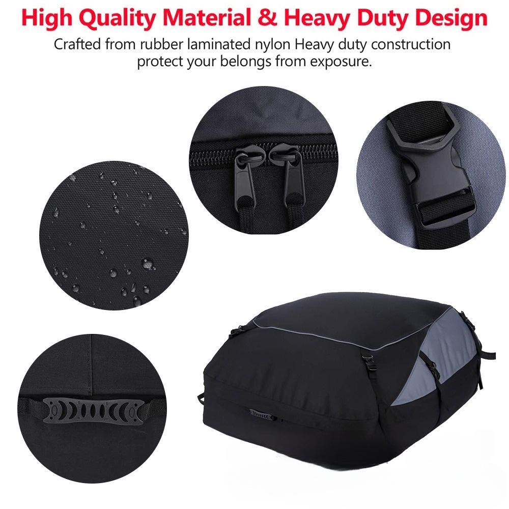 IDECO Car Roof Bag Rooftop Cargo Carrier Foldable Car Bag Waterproof ...