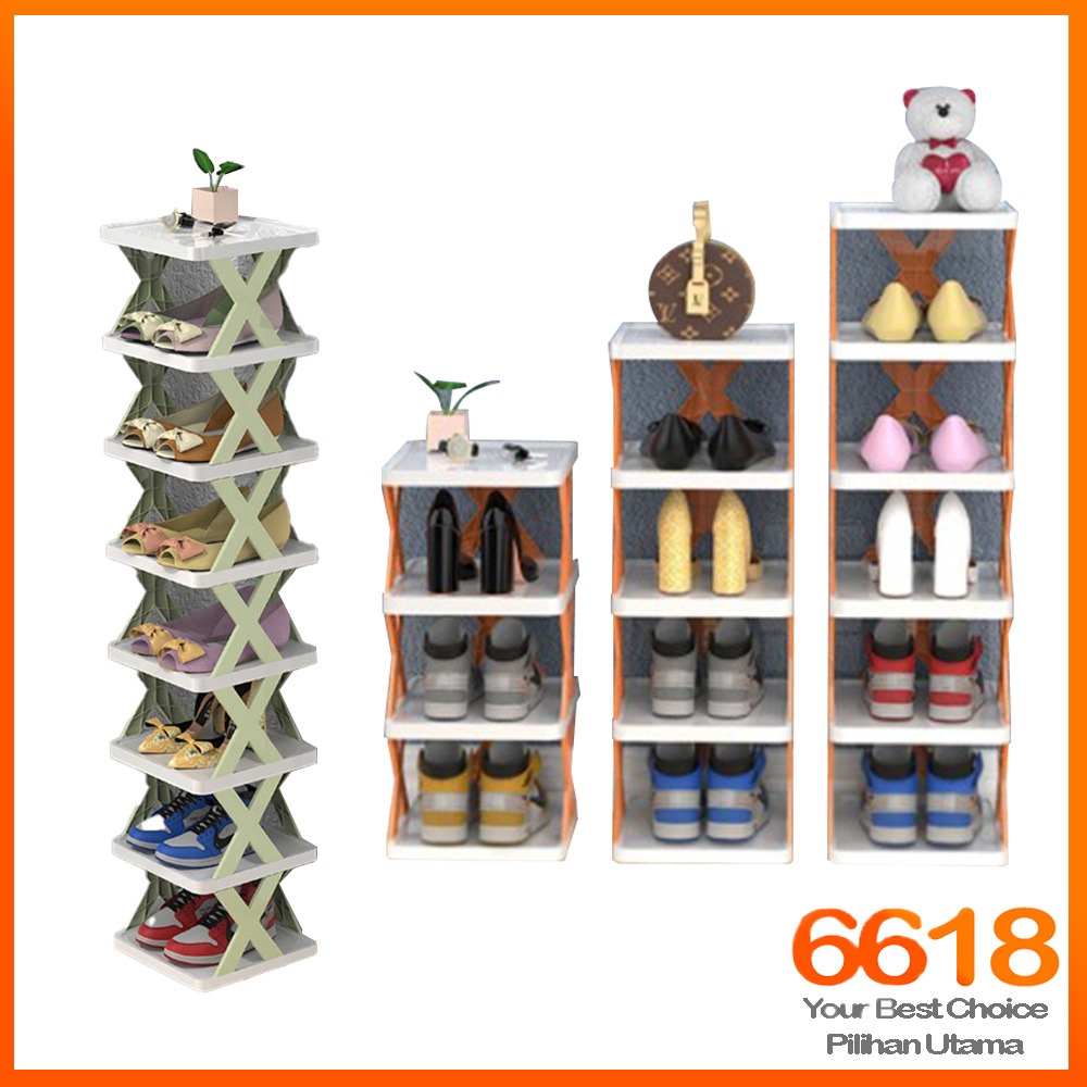 Rak Simpanan Kasut Jenis X Rak Penganjur Kasut Penjimatan Ruang ...